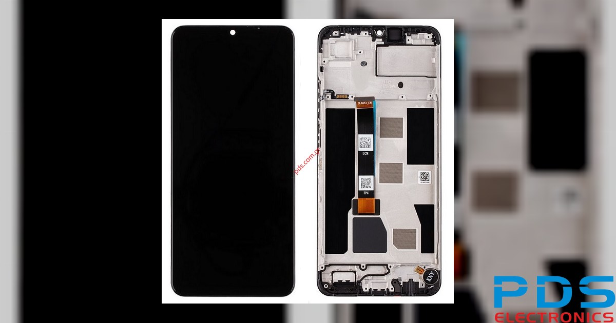 Original Set LCD Realme C53 (RMX-3760) 2023 Black Display Touch screen ...
