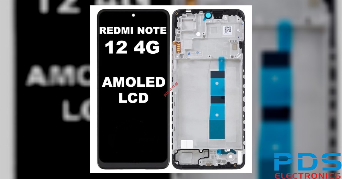 Γνήσια οθόνη σετ Xiaomi Redmi Note 12 4G (23021RAAEG, 23021RAA2Y ...