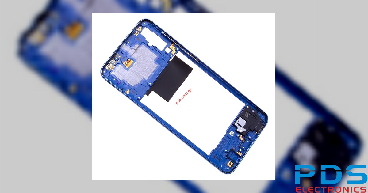 Γνήσιο μεσαίο πλαίσιο Samsung Galaxy A70 (2019) SM-A705F Blue σε μπλέ ...