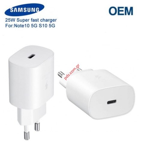 Φορτιστής σπιτιού OEM Samsung EP-TA800EWE 25W 9V/3A White head Adaptor ...