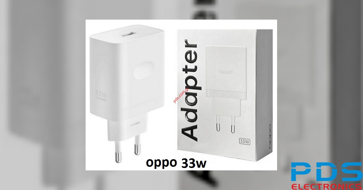 Γνήσιος φορτιστής Oppo 33W (NDOP-VCB3HAEH) White Adaptor 220V/33W USB A ...