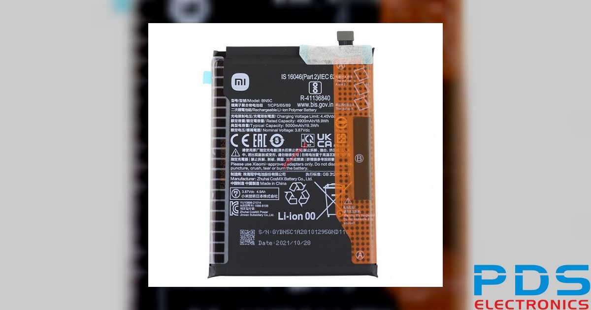 Original Battery BN5V, BN5C for Xiaomi Redmi Note 11S 5G (22031116 ...