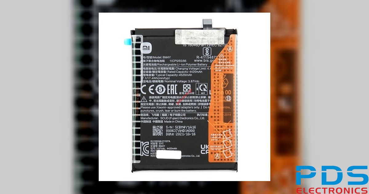 Original battery Xiaomi BM4Y Poco F3, Redmi K40 Pro Lion 4520mAh ...