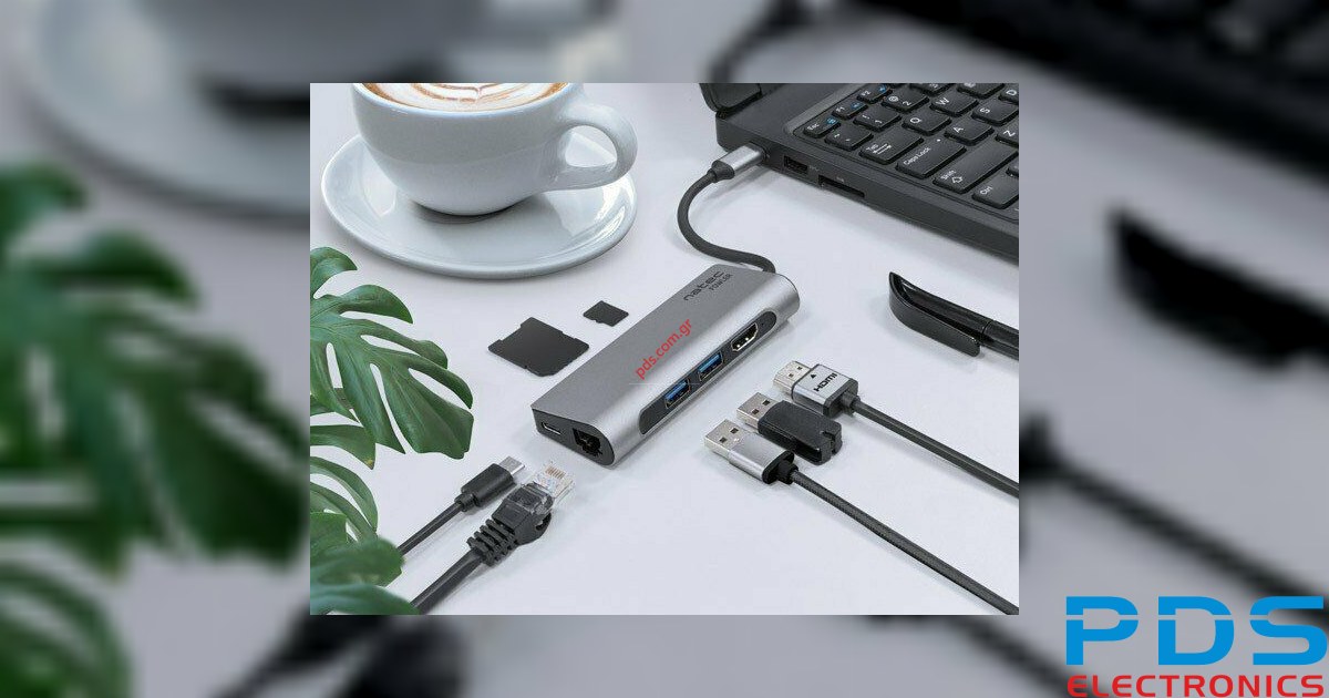 Αντάπτορας Multi Port Fowler NATEC NMP-1422 USB-C, 2x USB 3.0, HDMI Box ...