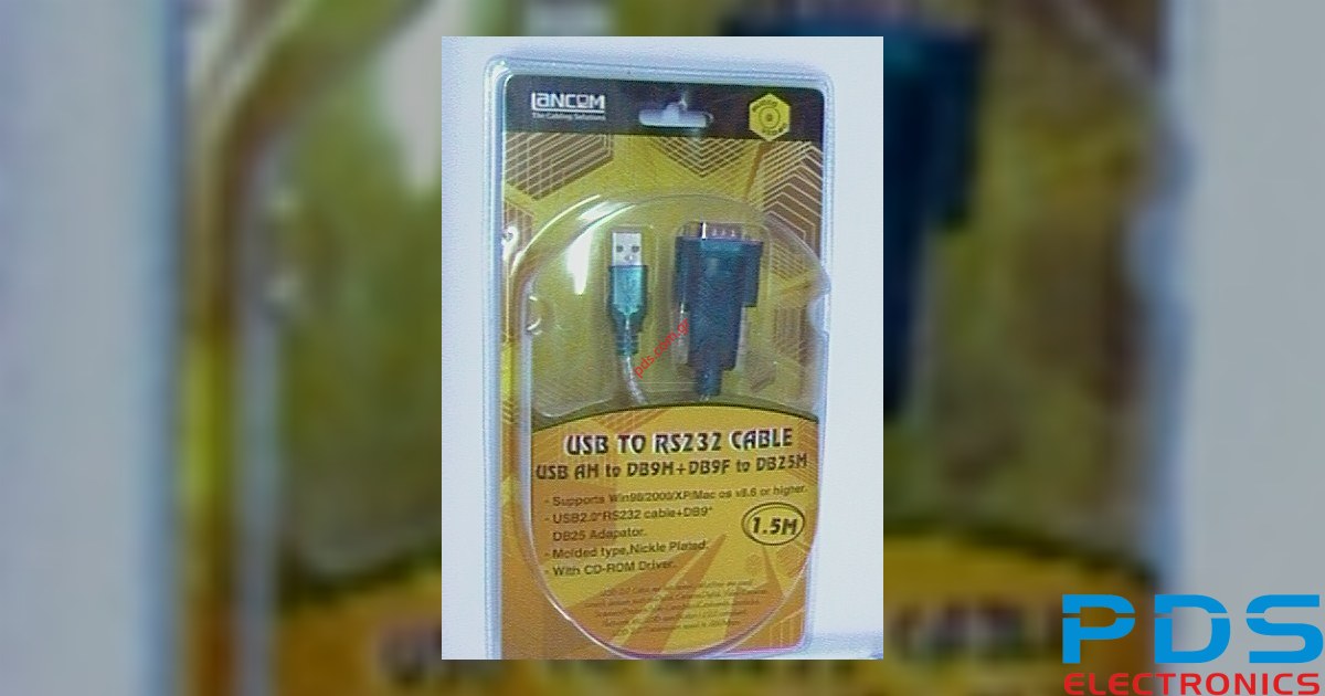 Adaptor cable serial port RS232 to USB | pds.com.gr