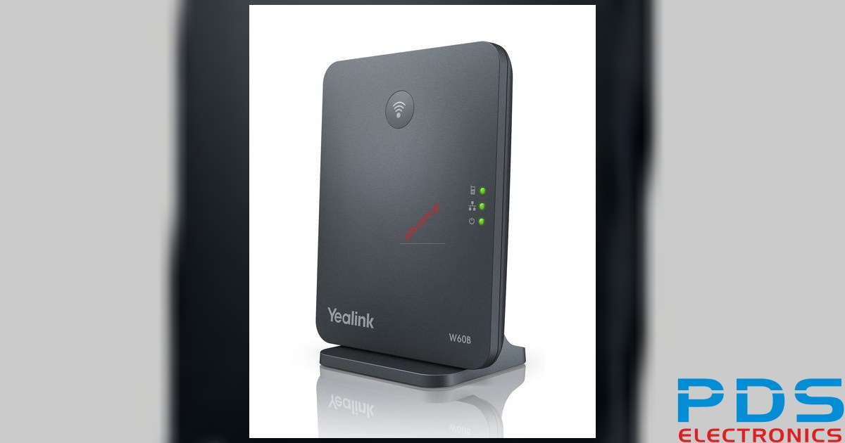Base station Yealink W60B high performance DECT IP Black | pds.com.gr