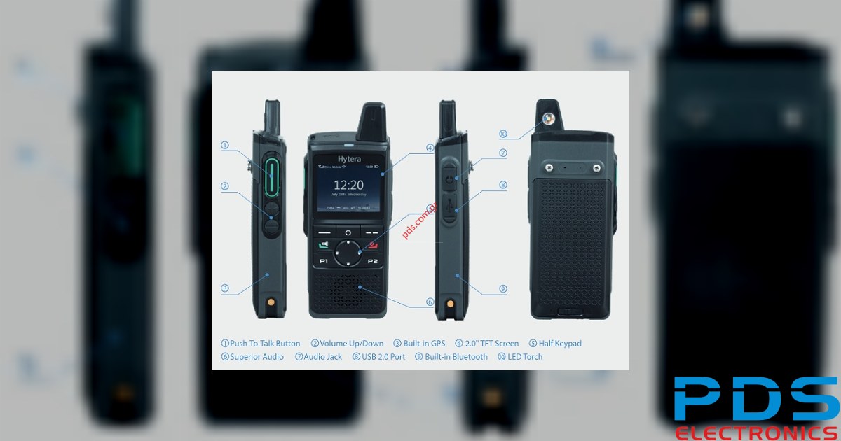 Φορητός πομποδέκτης (PoC) Hytera PNC370 Push-to-Talk μέσω Cellular 4G LTE WiFi Box | pds.com.gr