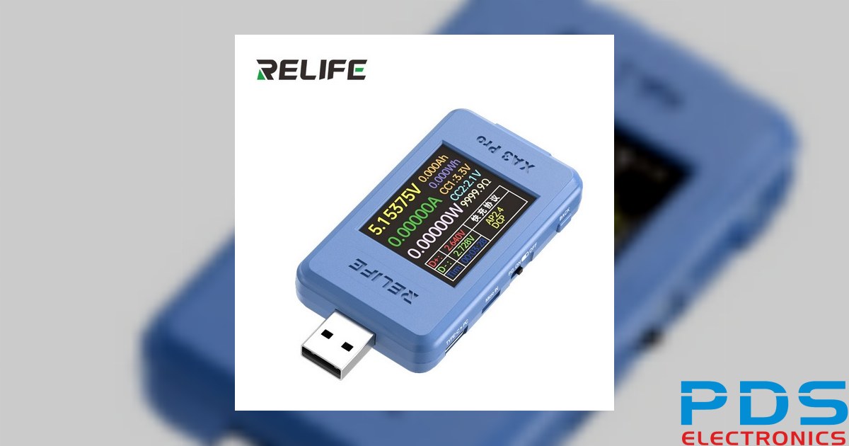 Power Tester Relife XA3 PRO Tester USB A LCD 4-24V 6.5A Voltage Current ...
